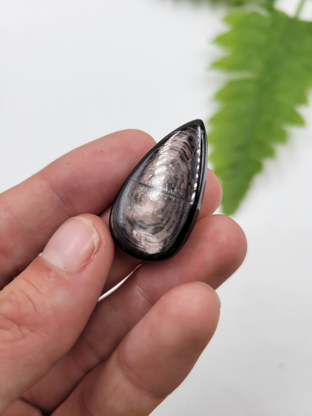 Flashy Polished Hypersthene Cabochon: Natural Mineral - Etsy