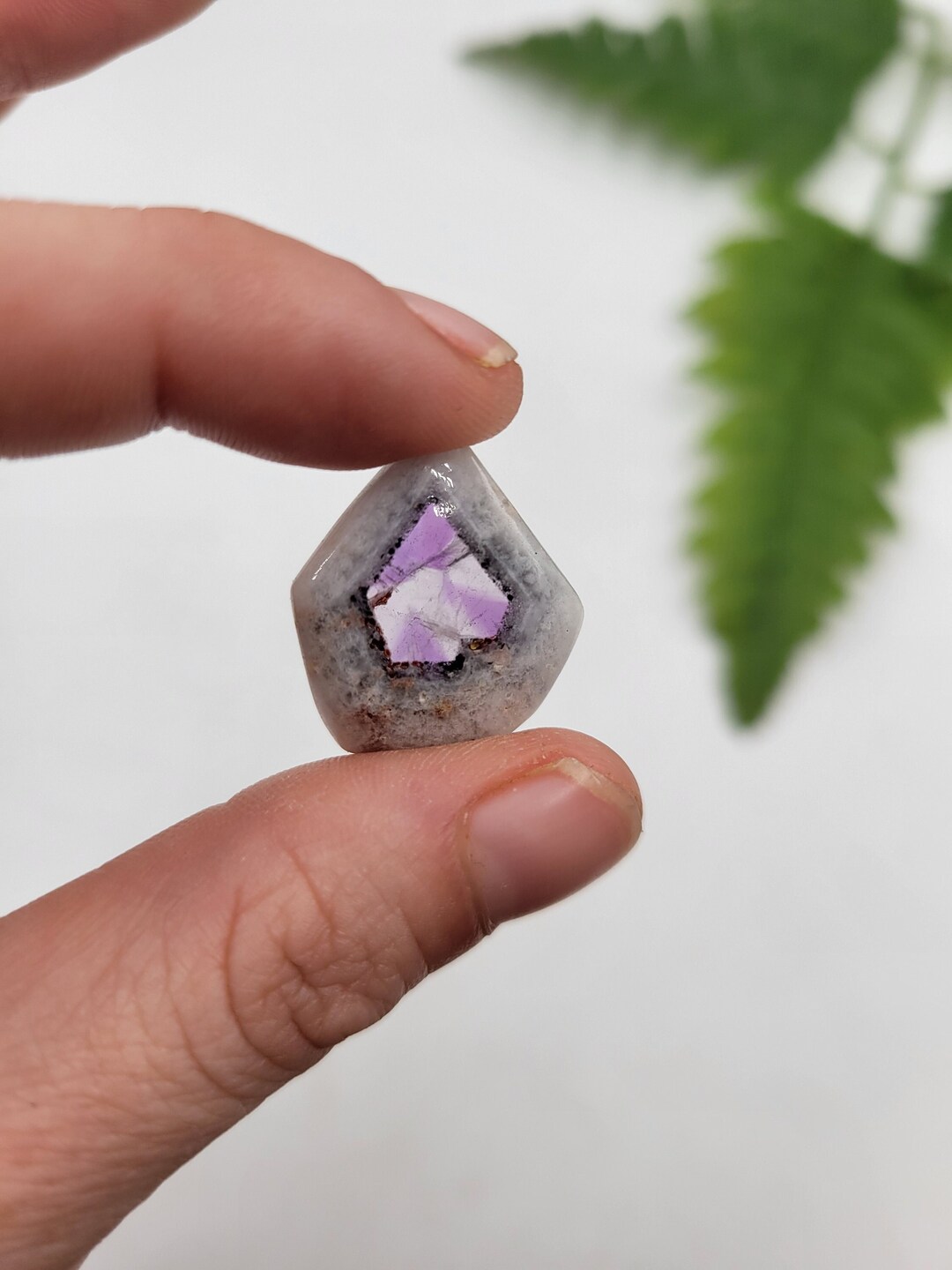 Polished trapiche Amethyst Slab. Authentic Amethyst Stone. Natural ...