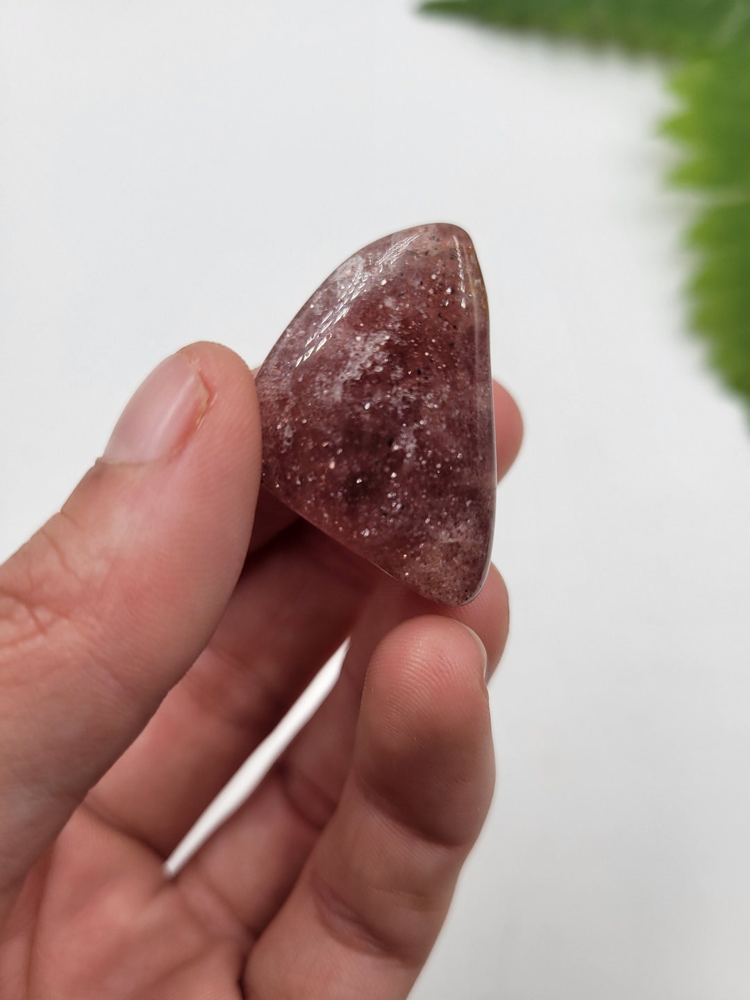 Tumbled Red Tanzberry Quartz: Rare Strawberry Quartz From Tanzania - Etsy