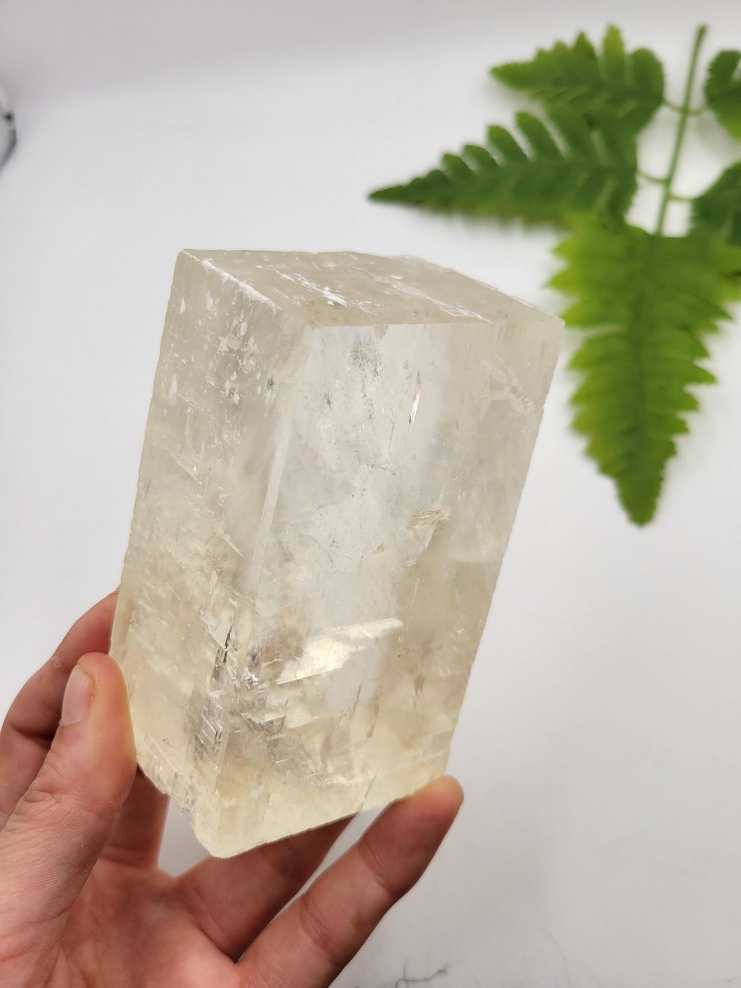 Large Optical Yellow Calcite Spar. Yellow Calcite. Natural Calcite ...