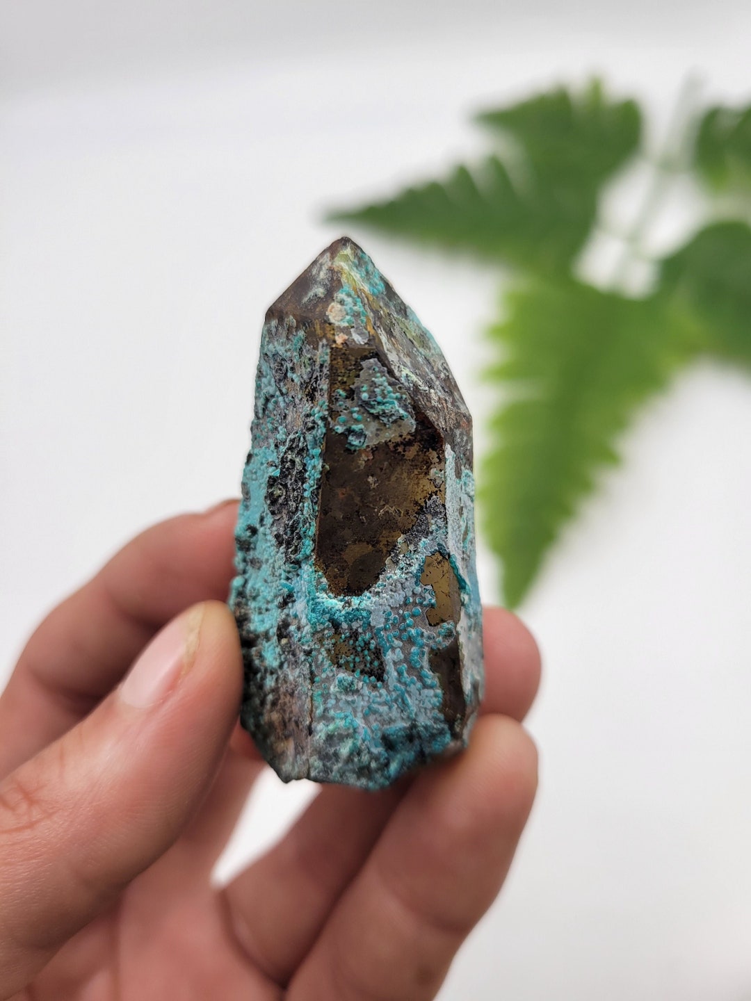 Chrysocolla on Quartz. Rare Fomation. 100% Natural. Blue Quartz. Raw ...