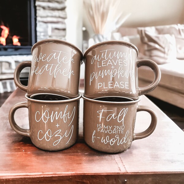 Fall Mugs - Etsy