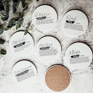 Funny Dictionary Definition Coasters, Hilarious Housewarming & Birthday ...