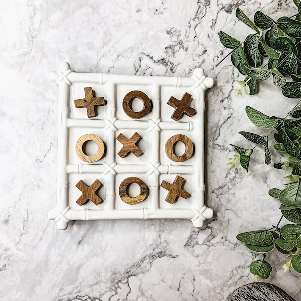 Ceramic Tic Tac Toe Board - Etsy