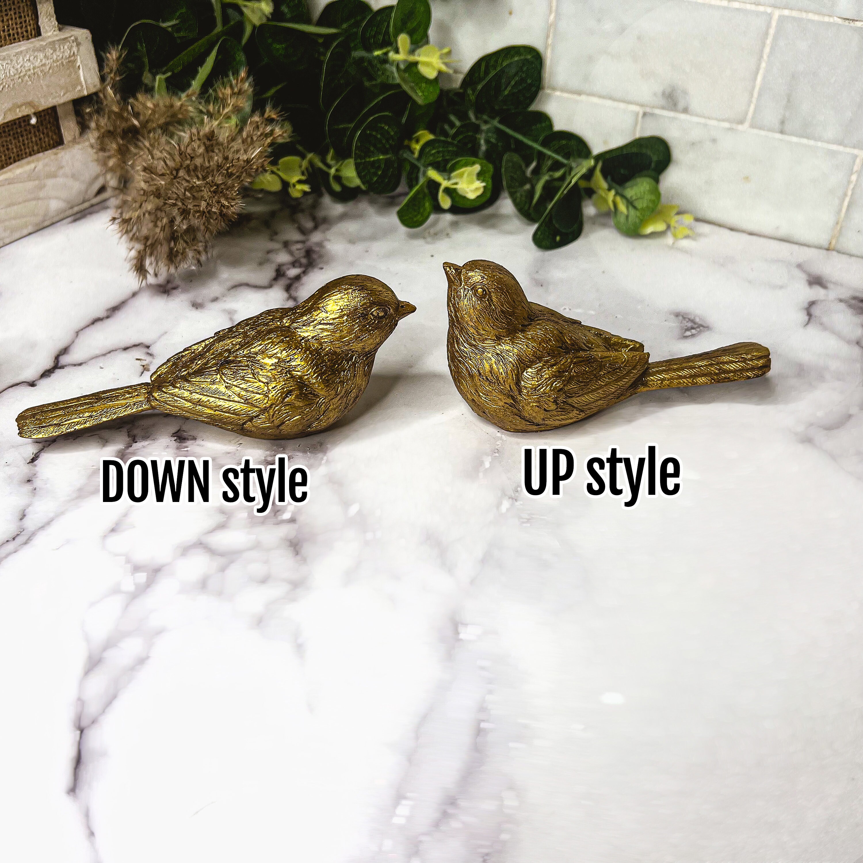 Gold Bird Statue, Bird Decor Vintage, Unique Bird Lover Gift Ideas ...