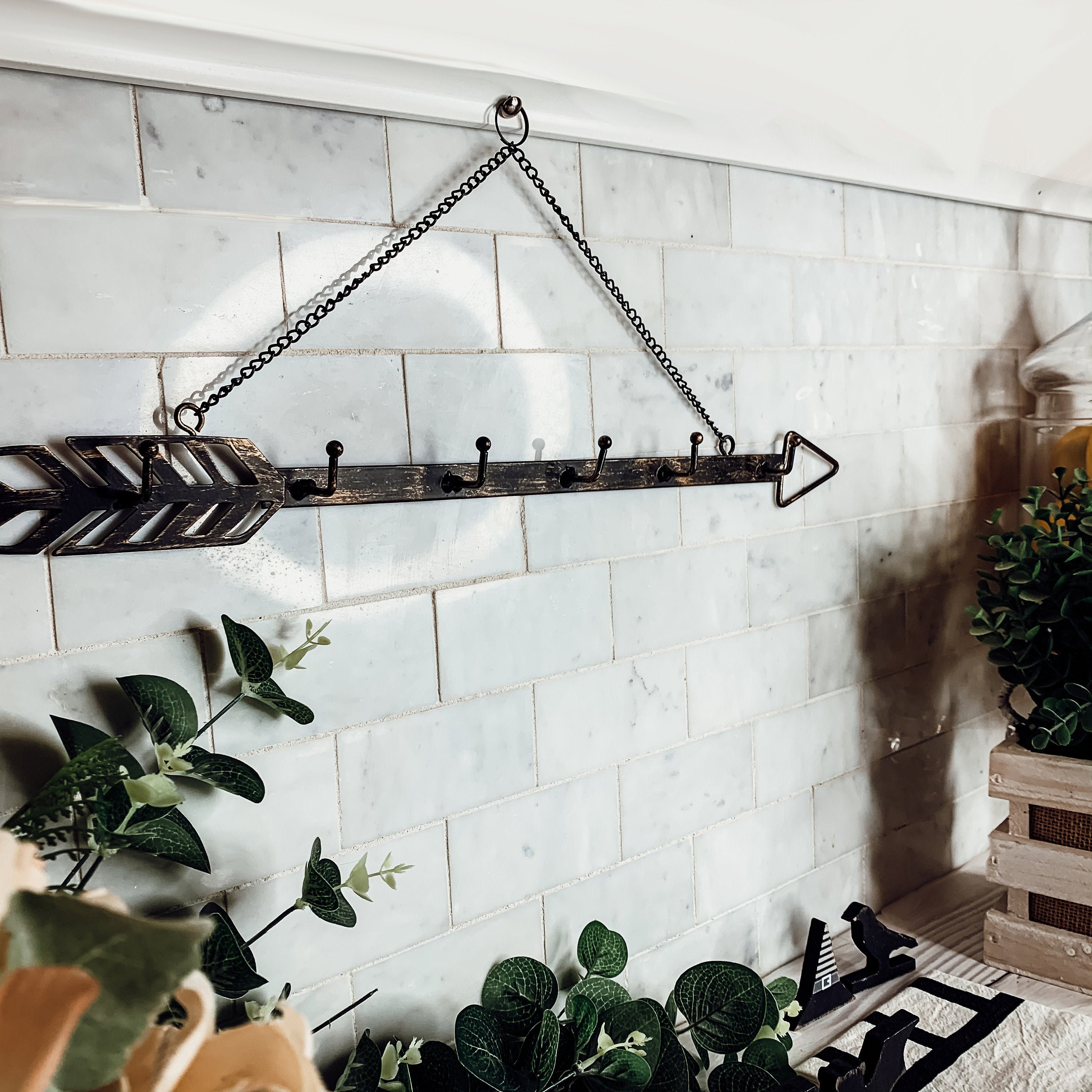 Metal Arrow Key Hanger Decorative Key Hooks Arrow Key Holder - Etsy