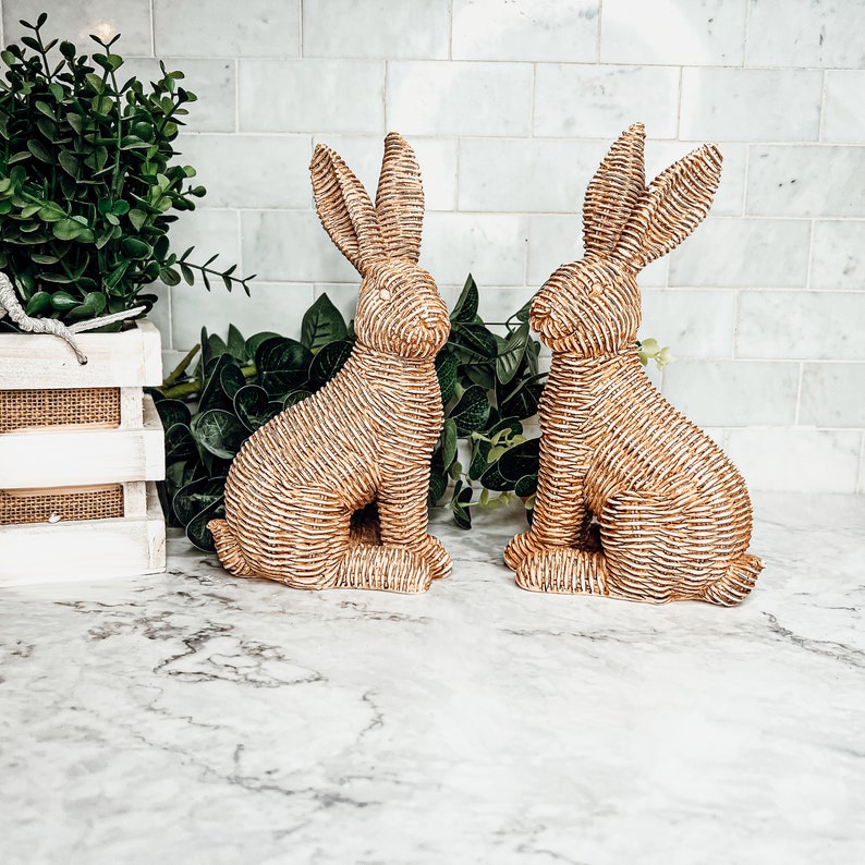 Bunny Decor for Neutral Interiors Simplistic Easter Home - Etsy