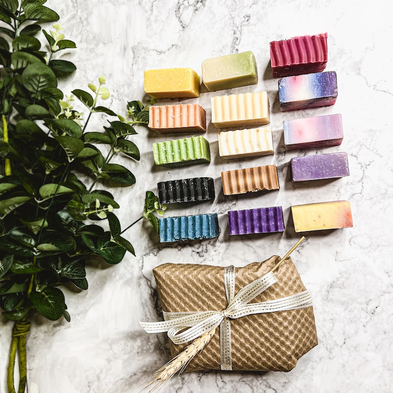Soap Sample Pack Artisan Flight of Soap Bars Soap Sampler - Etsy