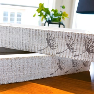 Farmhouse Dandelion, Rustic Farmhouse Serving Tray or Decorative ...
