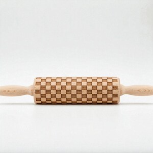 Embossed Rolling Pin for Cookies, Christmas Cookie Baking Set, Wooden ...