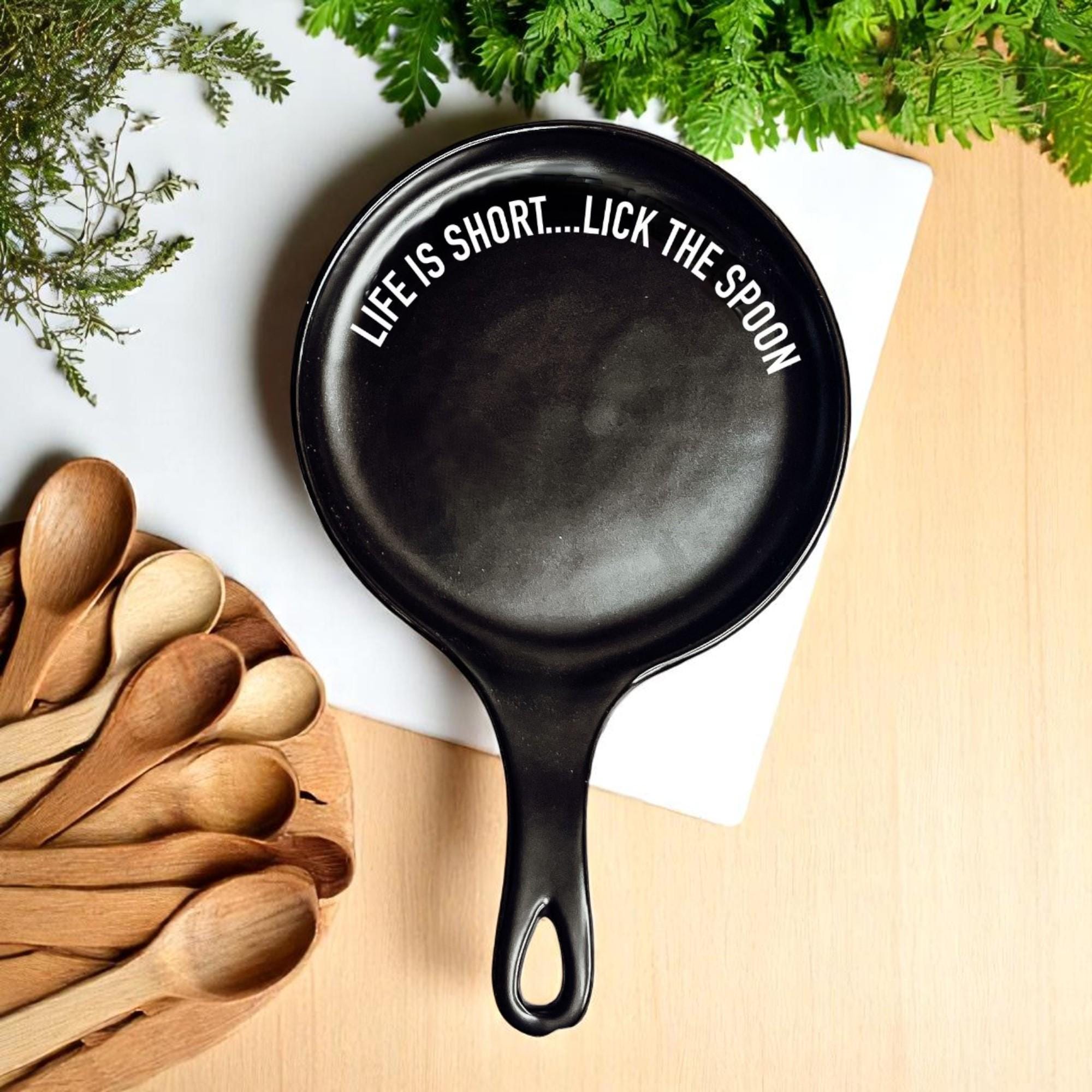 Handmade Spoon Rests With Quotes, Lick the Spoon & Stirring the Pot ...