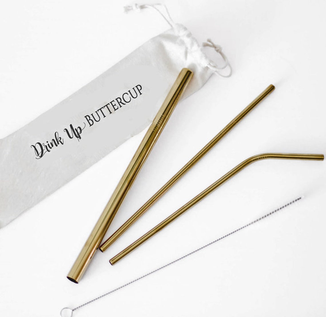 Metal Straw Set USA Made Eco-friendly Straws Reusable | Etsy