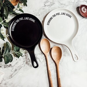 Life is Short Lick the Spoon Kitchen Gift Set, Handmade Ceramic Spoon ...