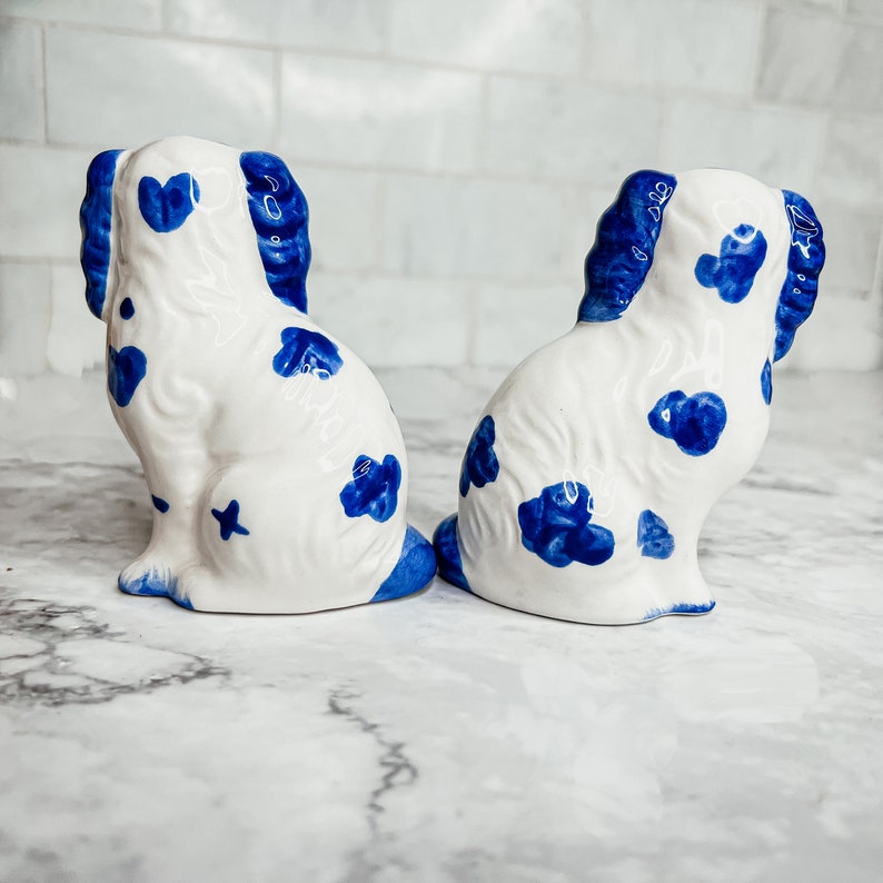 Bunny Salt and Pepper Shakers Blue Bunny Kitchen Decor - Etsy