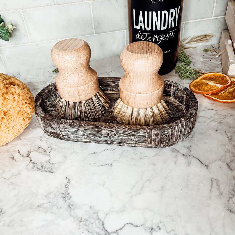 Wooden Pot Scrubber With Wood Handle Handmade Ergonomic - Etsy
