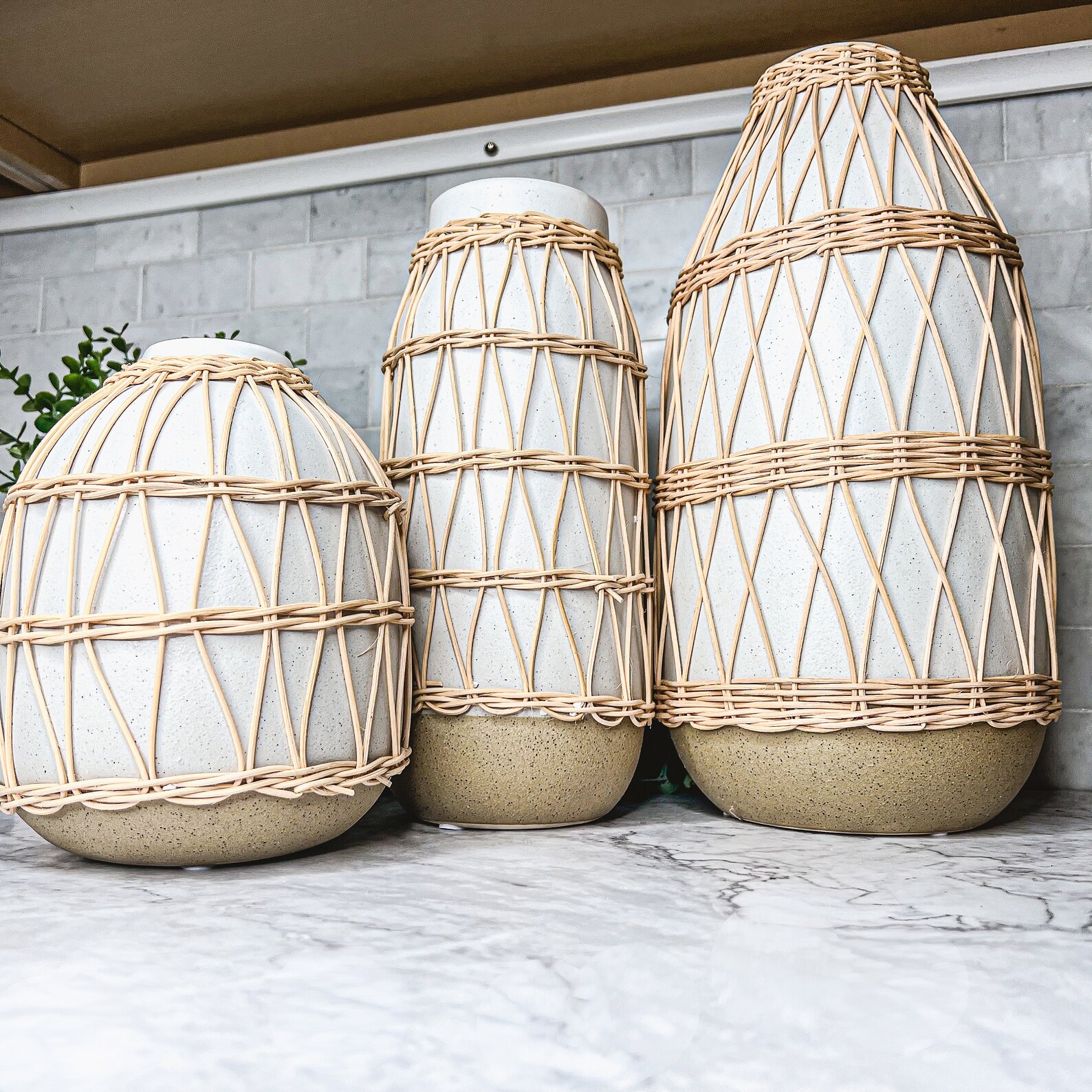 Boho Style Vase Sets Bohemian Floor and Tabletop Vases Hand - Etsy