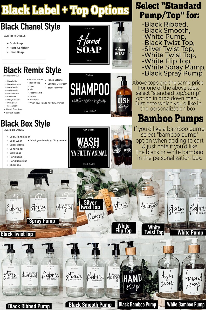 Hand Soap Dish Soap Dispenser Sets, Apothecary Soap Bottles With Pumps ...
