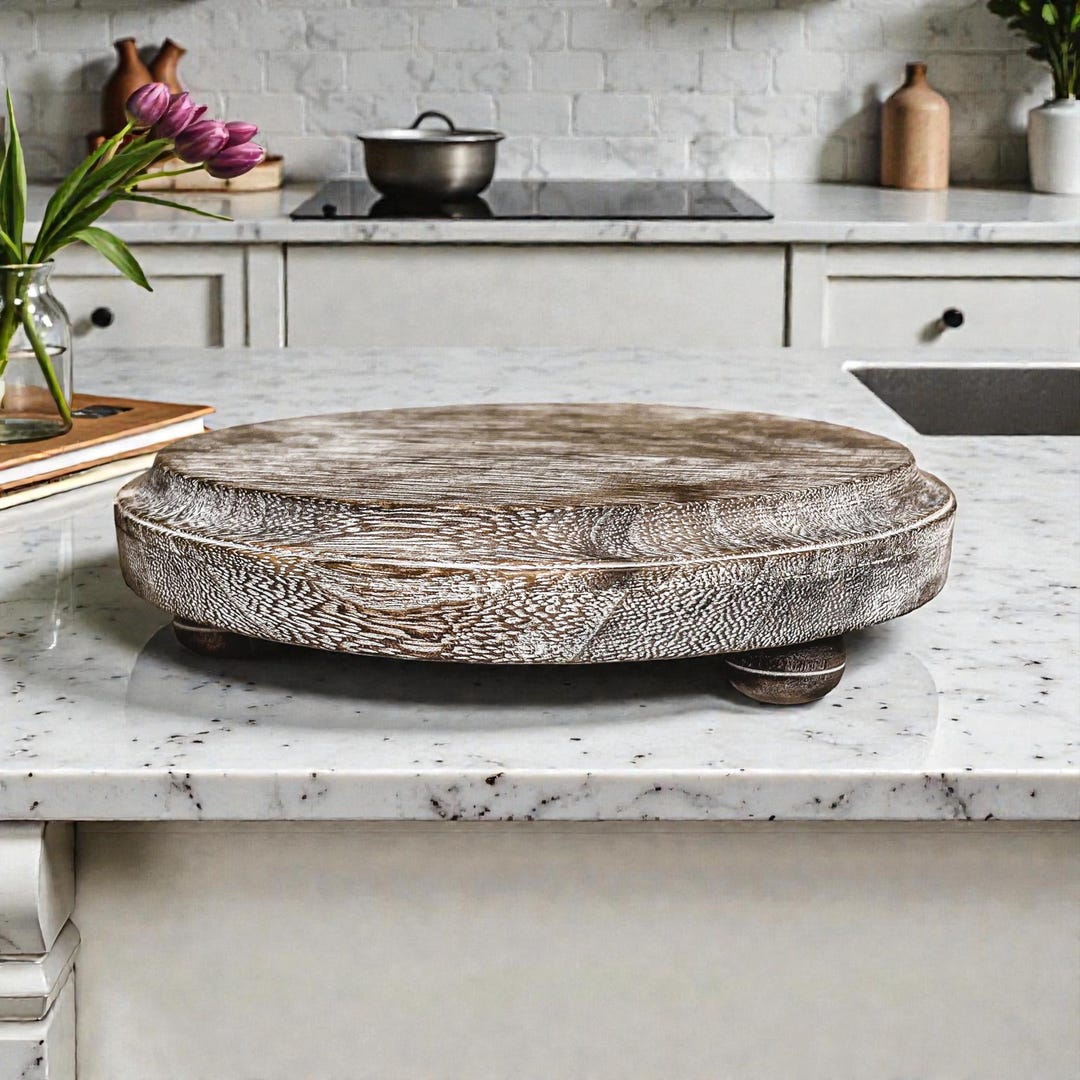 Rustic Wood Tray + Natural Wooden Tray, Reusable Dispenser Storage Tray ...
