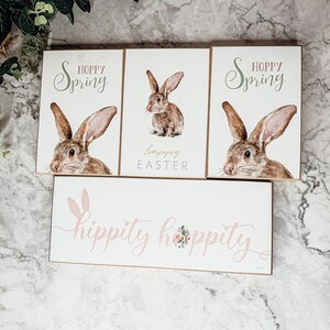Easter Decorations, Easter Tiered Tray Signs Decorative Pieces, Wooden ...