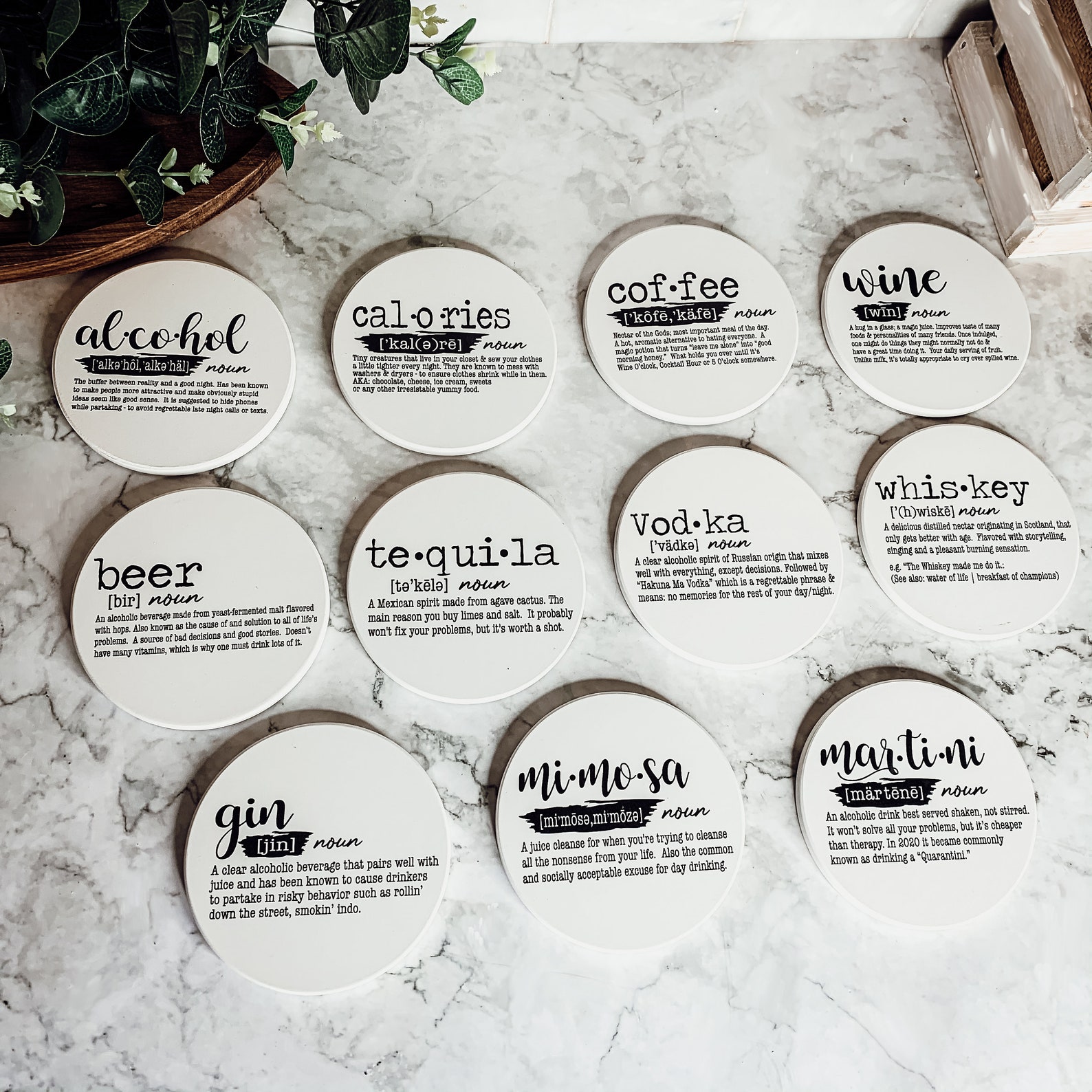 Funny Dictionary Definition Coasters Hilarious Housewarming & - Etsy