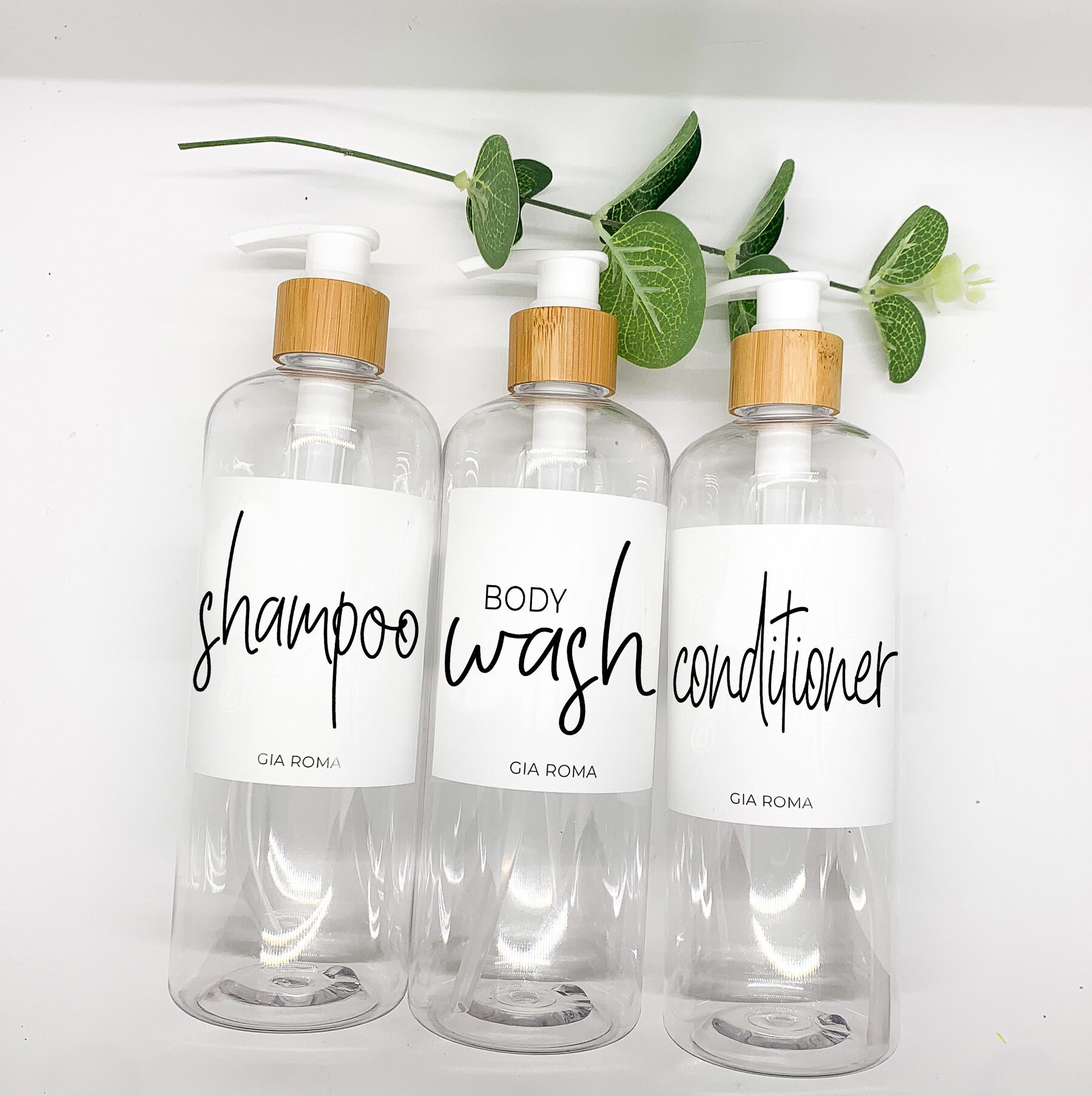 Shampoo Dispenser Refill Jar Soap Dispenser Clear 16 oz | Etsy