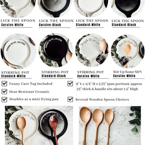 Handmade Spoon Rests With Quotes, Lick the Spoon & Stirring the Pot ...