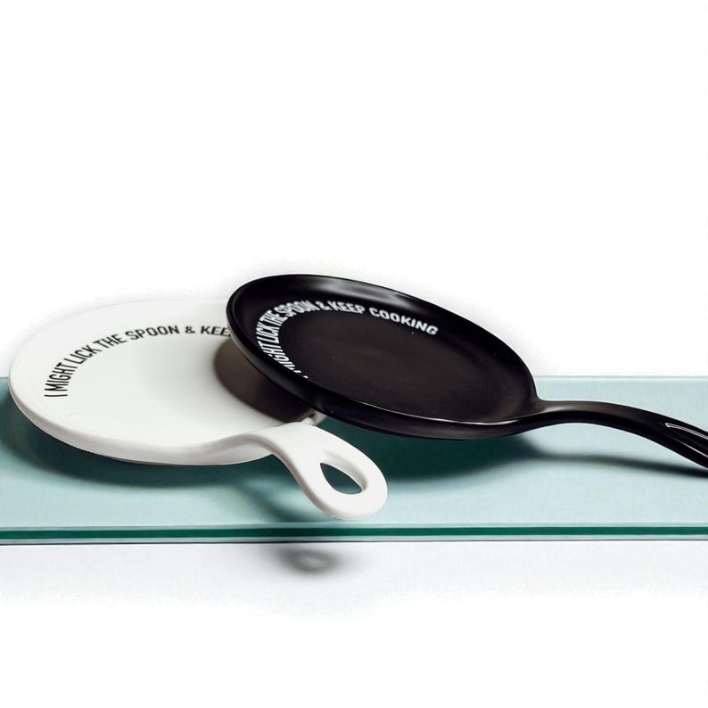 Handmade Spoon Rests With Quotes, Lick the Spoon & Stirring the Pot ...