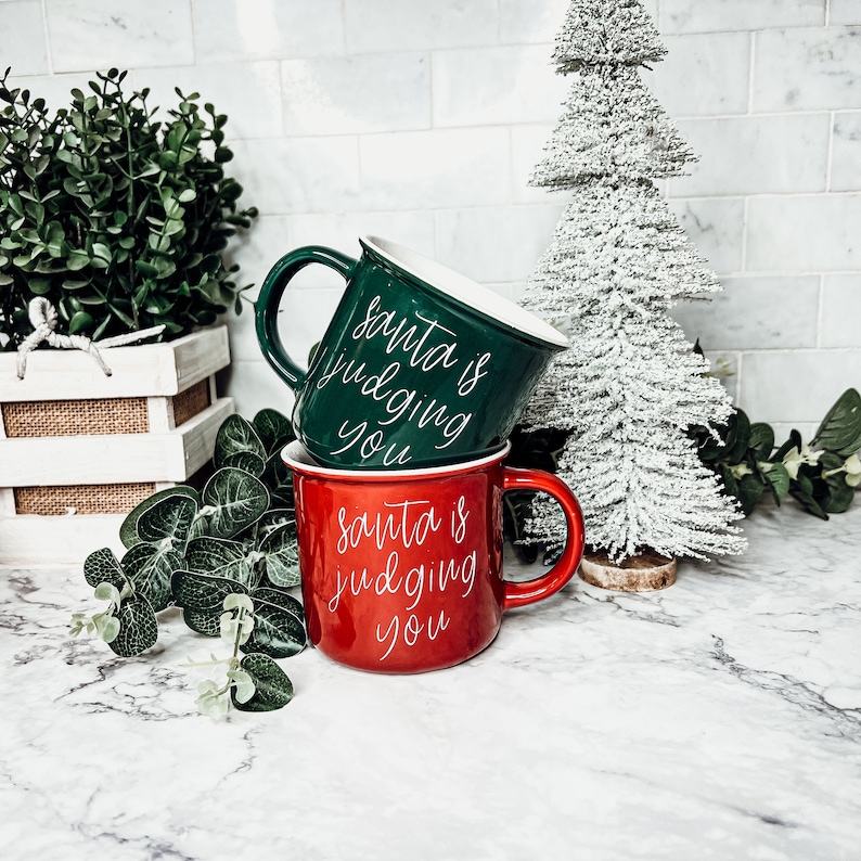 Christmas Coffee Mug Set Unique Coffee Mugs for Her Funny - Etsy