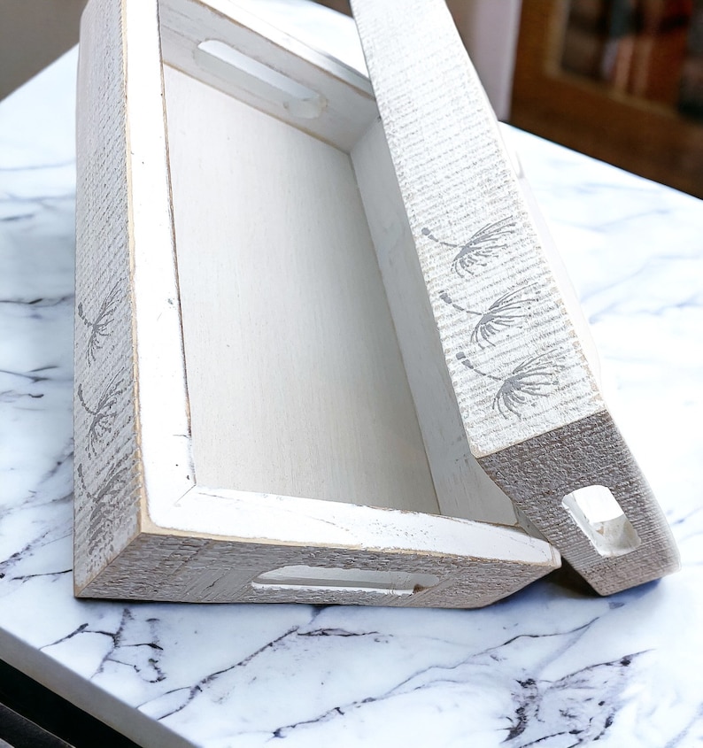 Farmhouse Dandelion, Rustic Farmhouse Serving Tray or Decorative ...