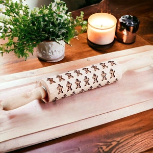 Christmas Baking Gift Set, Christmas Cookies Rolling Pin & Cookie ...