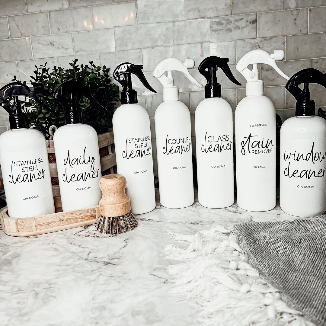 Cleaner Bottle, Daily Cleaning Spray Bottles for Home, Refillable ...