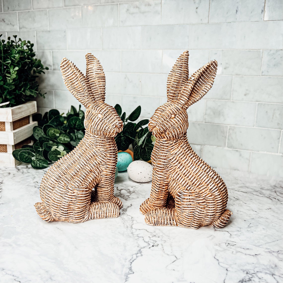 Bunny Decor for Neutral Interiors Simplistic Easter Home - Etsy