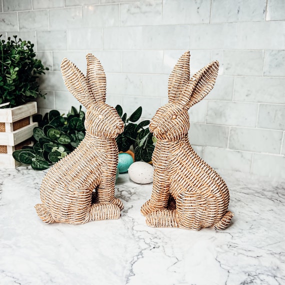Bunny Decor for Neutral Interiors Simplistic Easter Home - Etsy