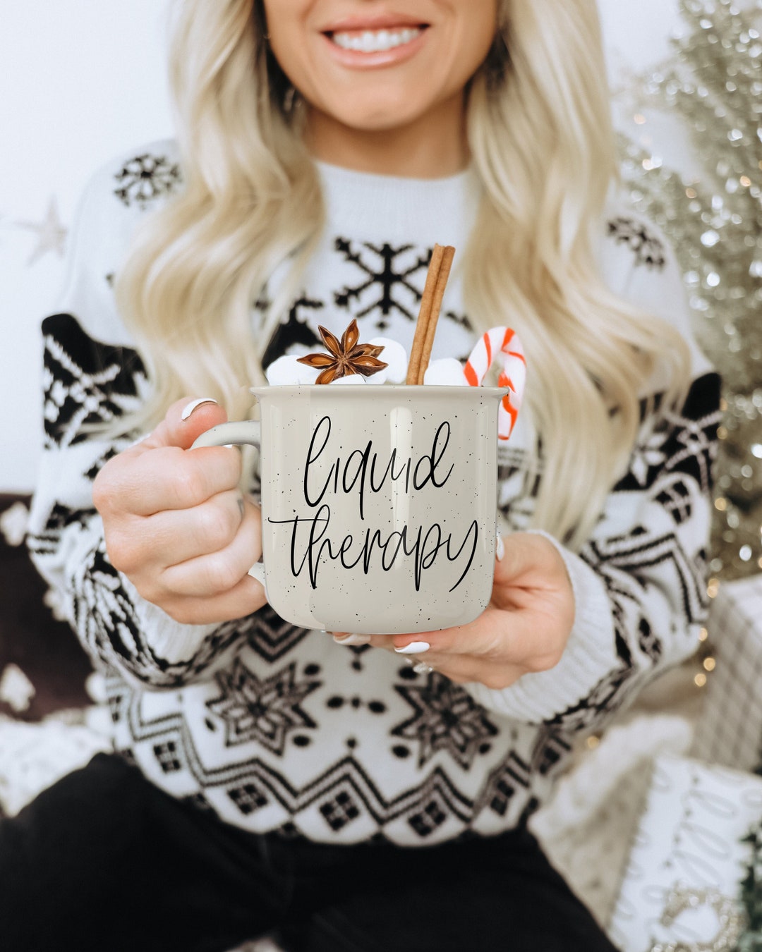Liquid Therapy Mugs, Neutral and Modern Coffee Bar Decor, Farmhouse ...