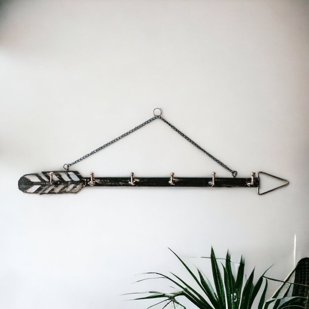 Metal Arrow Key Hanger, Decorative Key Hooks, Arrow Key Holder Hooks ...
