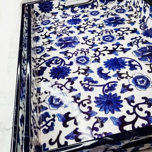 Blue Willow Platter, Chinoiserie Trays, Blue and White Japan Style ...