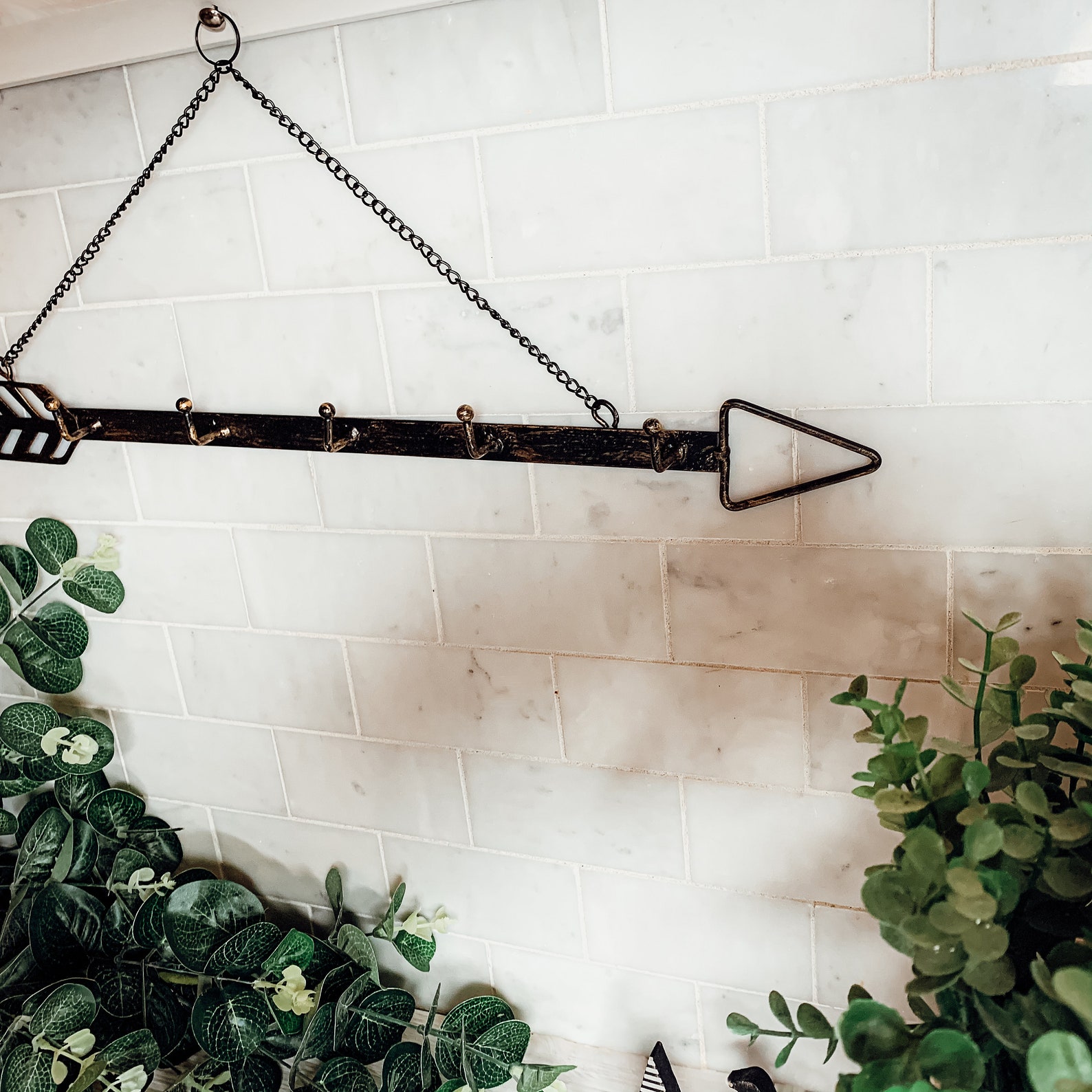 Metal Arrow Key Hanger, Decorative Key Hooks, Arrow Key Holder Hooks ...