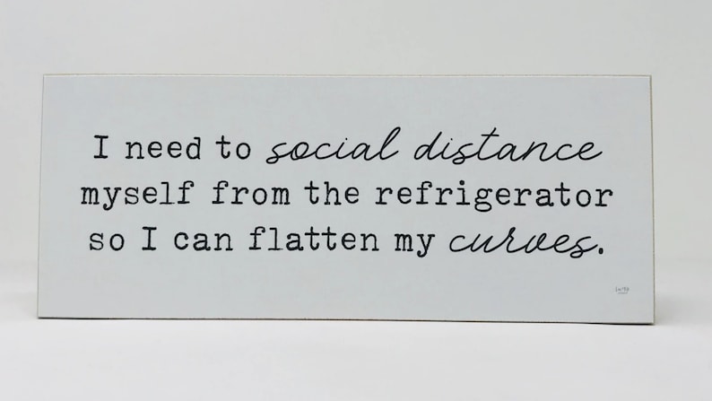 Hilarious Kitchen Signs Funny Social Distance Sign Funny | Etsy