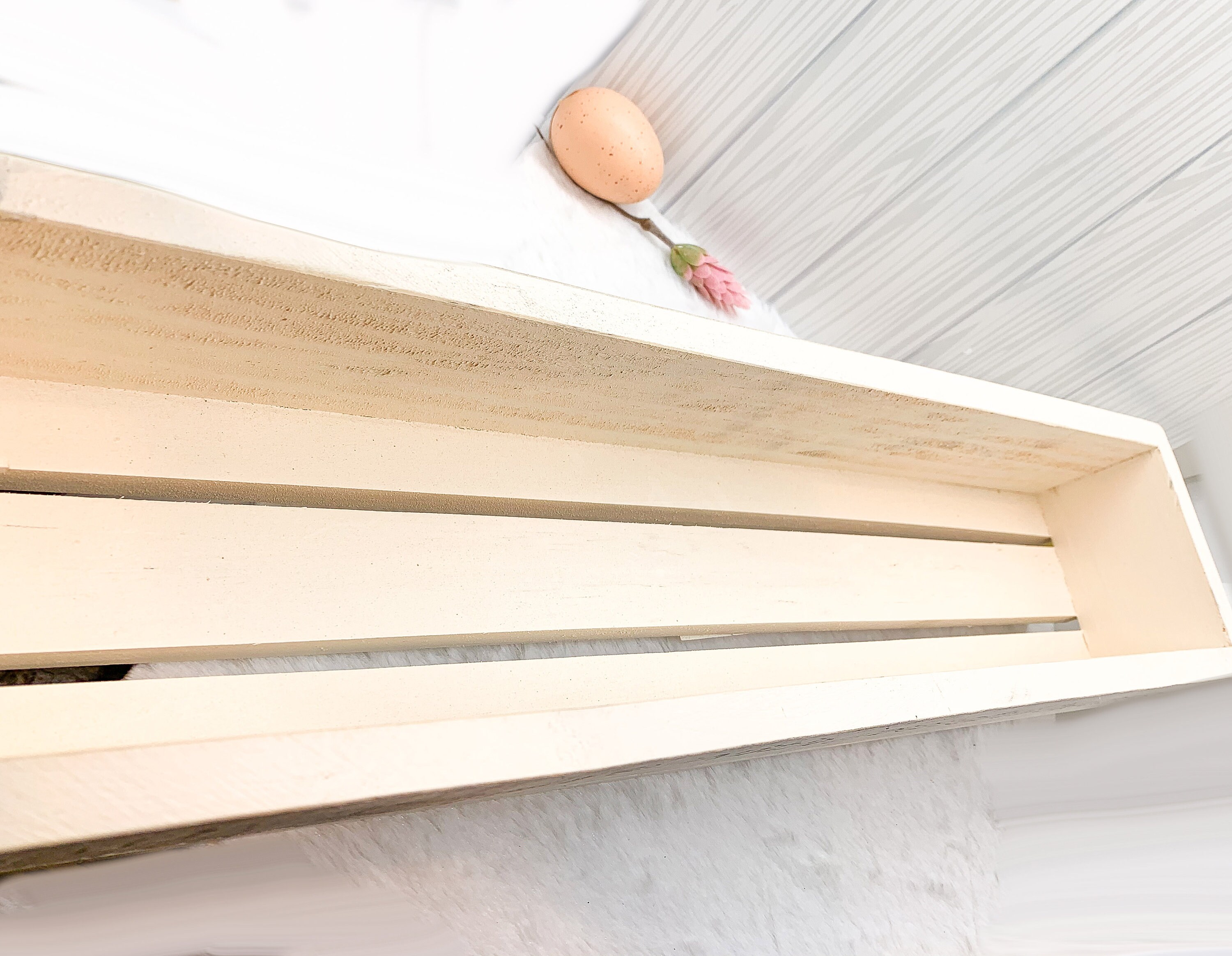 Long Wooden Handmade Box Tray Gather Here With Grateful - Etsy