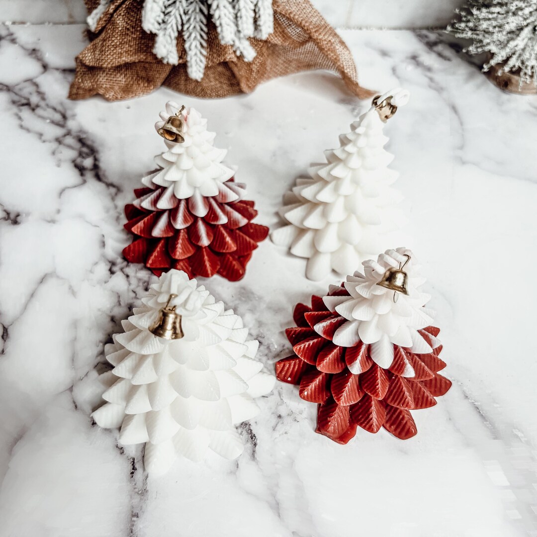 Christmas Tree Candle With Gift Box | Mini Christmas Candles Cute | Red ...