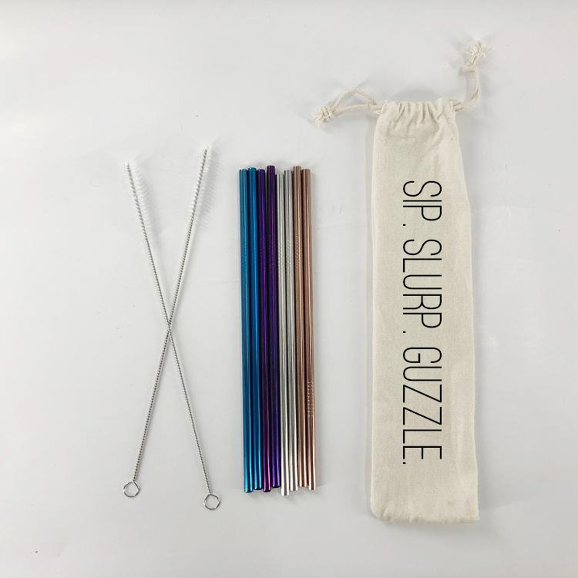 Trendy Straw Sets Eco-friendly Gift Ideas for Her Travel - Etsy