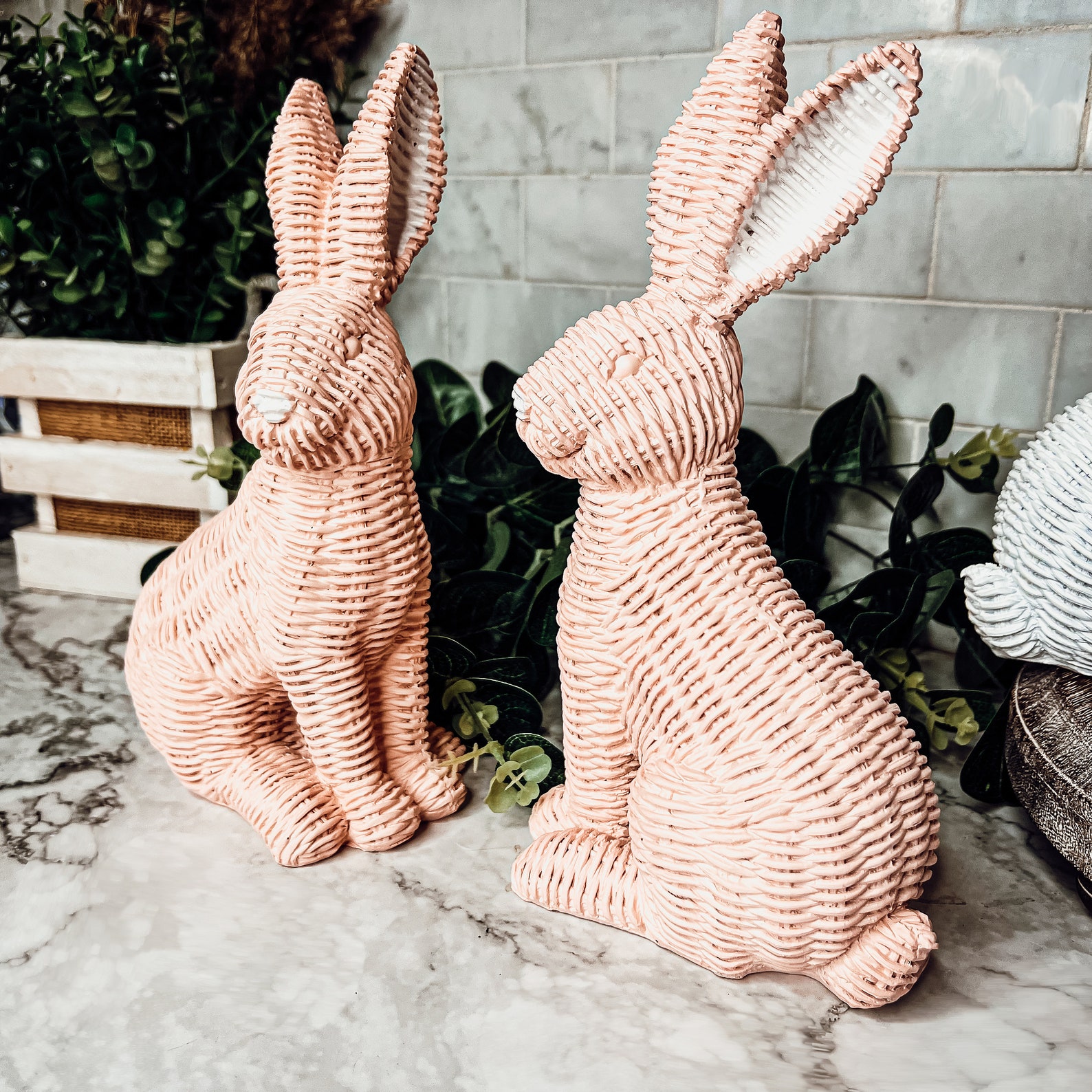 Bunny Decor for Neutral Interiors Simplistic Easter Home - Etsy