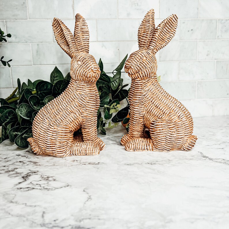 Bunny Decor for Neutral Interiors Simplistic Easter Home - Etsy
