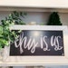This is Us Wooden Framed Sign Black This is Us Sign With - Etsy