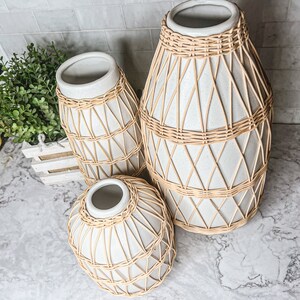 Boho Style Vase Sets Bohemian Floor and Tabletop Vases Hand - Etsy