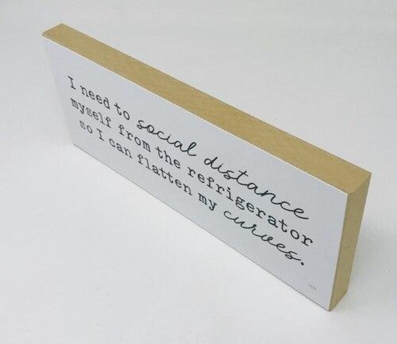 Hilarious Kitchen Signs Funny Social Distance Sign Funny | Etsy