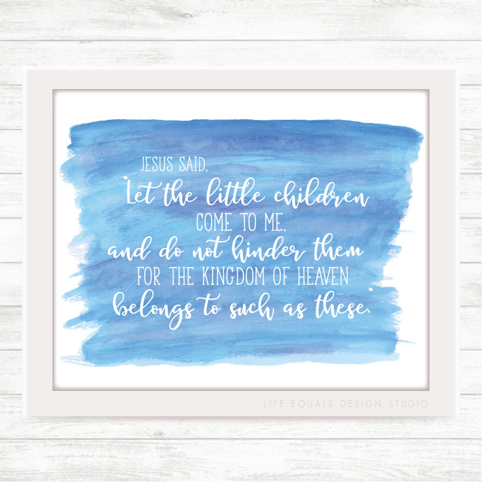 Let the Little Children Come to Me Digital Download / Printable Wall ...
