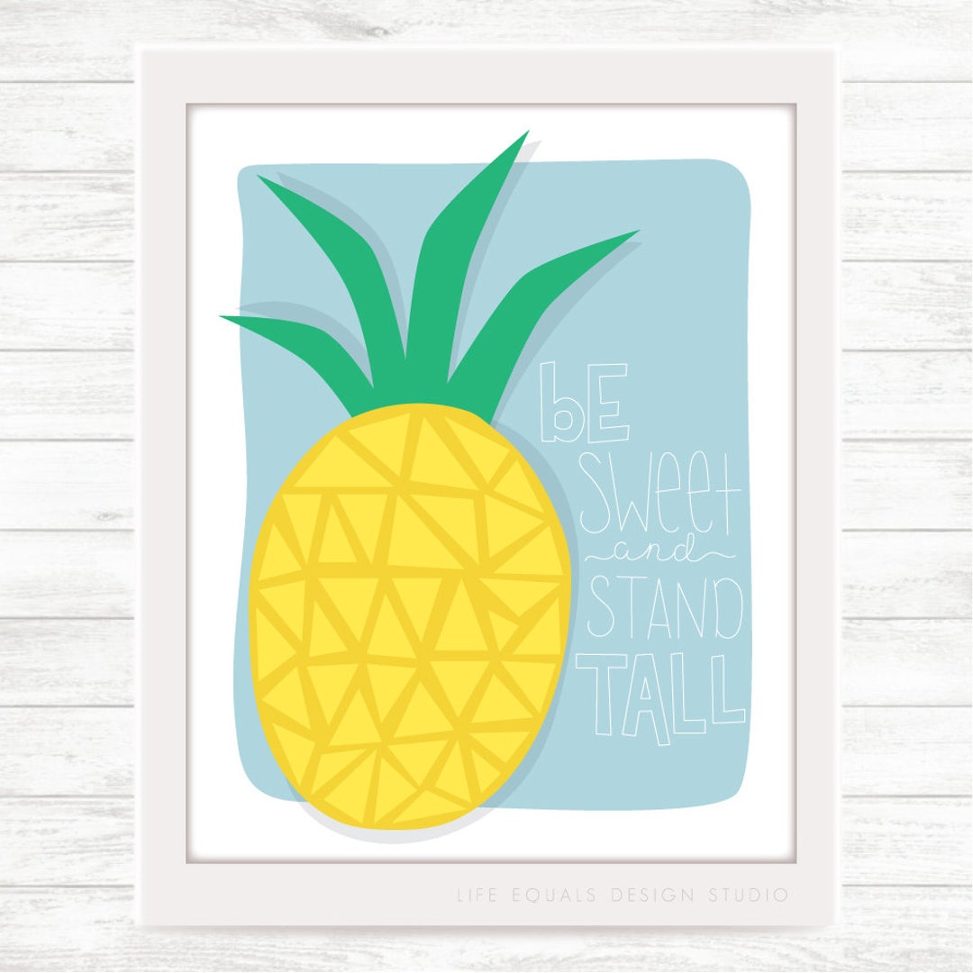 Sweet Pineapple 8x10" Digital Download / Printable Wall Art for Nursery ...