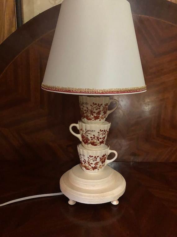 Spode India Tree Cup Lamp - Etsy