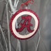 Alabama Crimson Tide Glitter Christmas Ornament, Handmade Paper Mache ...